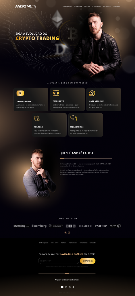Landing Page para André Fauth - Conrado Diório